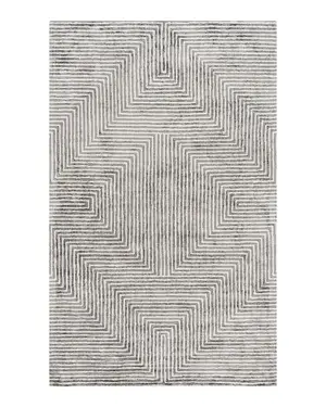 LIVABLISS Quartz Area Rug, 4' X 6 - Light Gray/charcoal