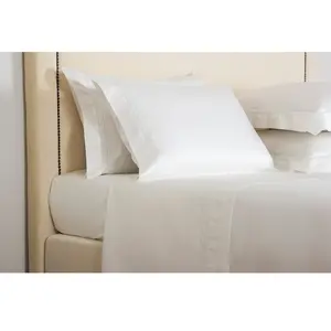 Frette Essentials Doppio Ajour 4 Piece Queen Sheet Set - White