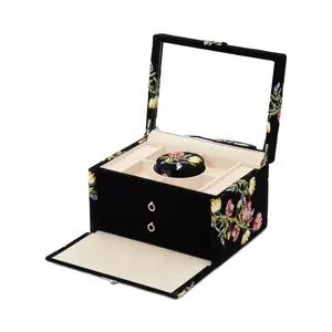 Wolf Zoe Medium Jewelry Box - Indigo