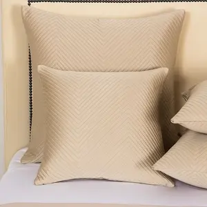 Frette Lux Herringbone Euro Sham - Savage Beige