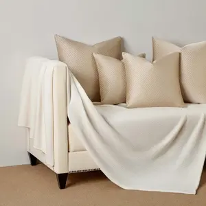Frette Lux Herringbone Euro Sham - Savage Beige