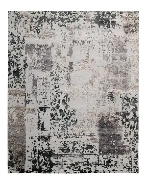 NOURISON HOME Silk Shadows Sha16 Rug, 5'6 X 7'5 - Silver Grey