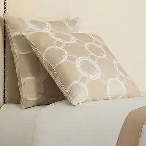 Frette Lux Chains Decorative Pillow, 20 X 20 - Beige/ivory