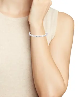 Kate Spade New York Stone Hinge Bangle - Silver