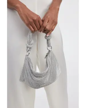 Cult Gaia Hera Nano Rhinestone Shoulder Bag - Clear