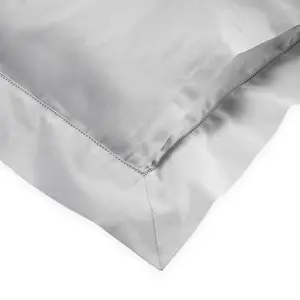 Frette Single Ajour Standard Sham - Gray Cliff