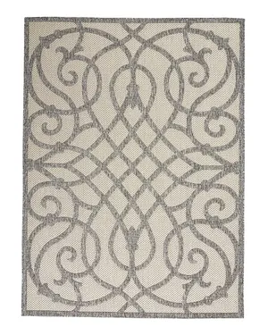 NOURISON HOME Cozumel Czm04 Area Rug, 4' X 6 - Cream Grey