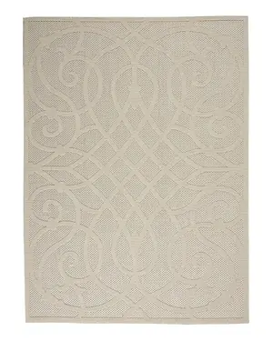 NOURISON HOME Cozumel Czm04 Area Rug, 4' X 6 - Cream