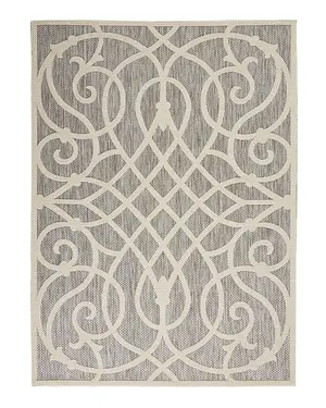 NOURISON HOME Nourison Cozumel Czm04 Area Rug, 4' X 6' Grey