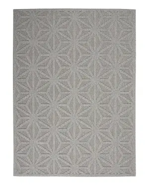 NOURISON HOME Cozumel Czm01 Area Rug, 4' X 6 - Light Grey