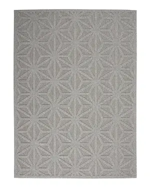NOURISON HOME Cozumel Czm01 Area Rug, 8'10 X 11'10 - Light Grey