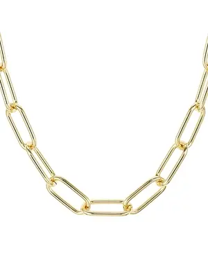 Aqua Chain Necklace, 32 - Gold