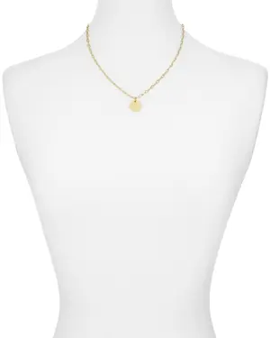Aqua Circle Pendant Necklace