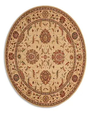 NOURISON HOME Nourison Living Treasures Li04 Round Area Rug, 5'10 Round Ivory