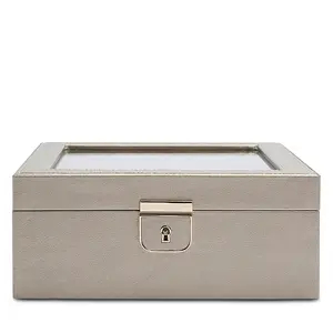 Wolf Palermo 6 Piece Watch Box Beige