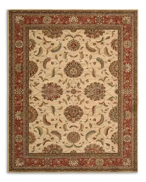 NOURISON HOME Nourison Living Treasures Li04 Area Rug, 7'6 X 9'6 Ivory/red