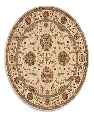 NOURISON HOME Nourison Living Treasures Li04 Round Area Rug, 7'10 Round Ivory