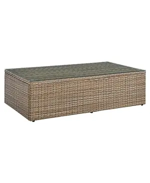 MODWAY Convene Outdoor Patio Coffee Table Brown