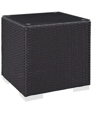 MODWAY Convene Outdoor Patio Side Table - Espresso