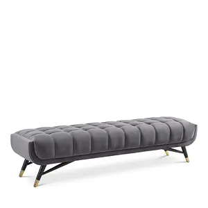 MODWAY Adept Performance Velvet Bench - Gray