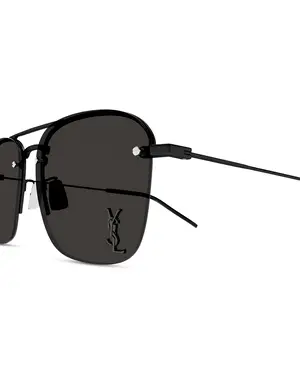Saint Laurent Monogram Pin Navigator Sunglasses