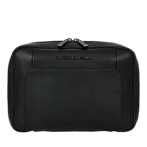 Porsche Design Roadster Leather Washbag - Black