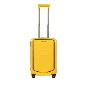 Porsche Design Bric's Roadster Expandable Hardside Spinner Suitcase, 21 - Racing Yellow