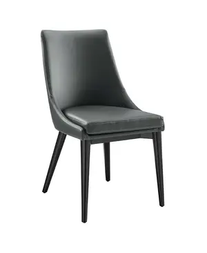 MODWAY Viscount Vinyl Dining Chair Gray