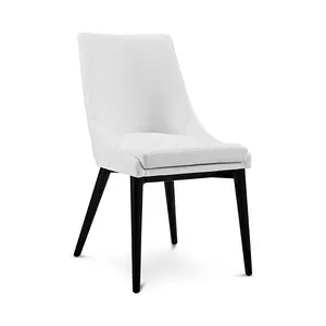 MODWAY Viscount Vinyl Dining Chair - White