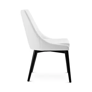 MODWAY Viscount Vinyl Dining Chair - White