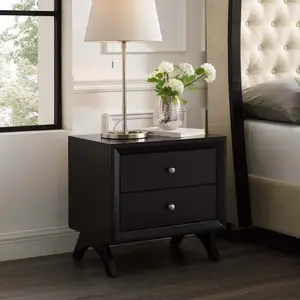 MODWAY Providence Nightstand Or End Table - Walnut