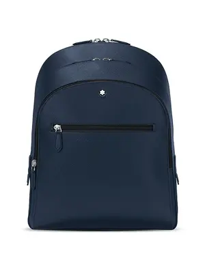 Montblanc Montblanc Sartorial Medium Leather Backpack Blue