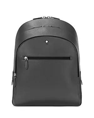 Montblanc Montblanc Sartorial Medium Leather Backpack Gray