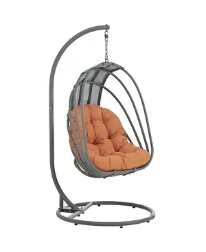 MODWAY Whisk Outdoor Patio Swing Chair Without Stand - Orange