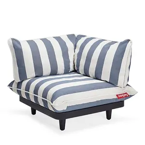 FATBOY Paletti Outdoor Corner Seat Stripe Ocean Blue