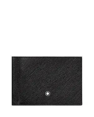 Montblanc Sartorial Leather Bifold Money Clip Wallet - Black