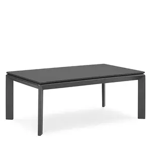 MODWAY Riverside Aluminum Outdoor Patio Coffee Table - Gray