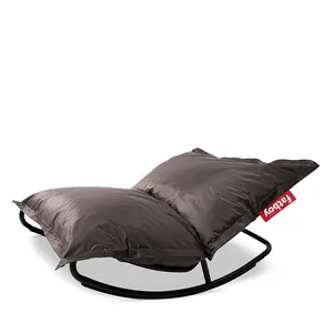FATBOY Original Slim Bean Bag And Rock N' Roll Bundle Dark Gray