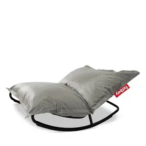 FATBOY Original Slim Bean Bag And Rock N' Roll Bundle Silver