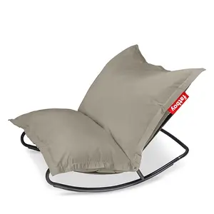 FATBOY Original Slim Outdoor Bean Bag & Rock 'n Roll Bundle - Gray Taupe