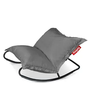 FATBOY Original Slim Outdoor Bean Bag & Rock 'n Roll Bundle - Rock Gray