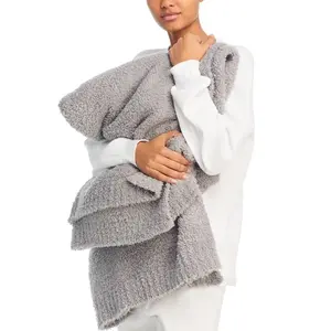 Barefoot Dreams Cozychic Throw - Dove Gray
