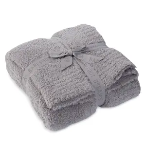 Barefoot Dreams Cozychic Throw - Dove Gray