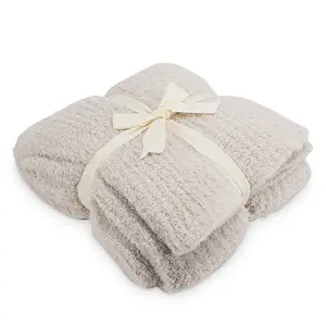 Barefoot Dreams Cozychic Ribbed Throw - Almond