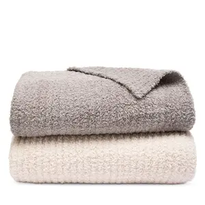 Barefoot Dreams Cozychic Ribbed Throw - Bisque