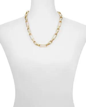 KENNETH JAY LANE 18k Plated Chain Link Necklace