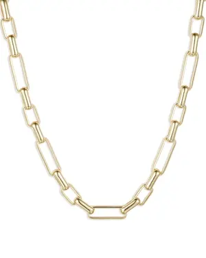 KENNETH JAY LANE 18k Plated Chain Link Necklace
