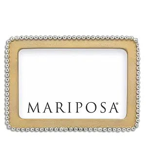 MARIPOSA Beaded 4 X 6 Frame - Gold