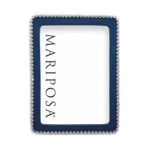 MARIPOSA Beaded 5 X 7 Frame - Blue