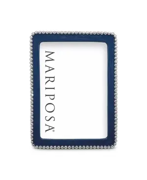 MARIPOSA Beaded 5 X 7 Frame - Blue